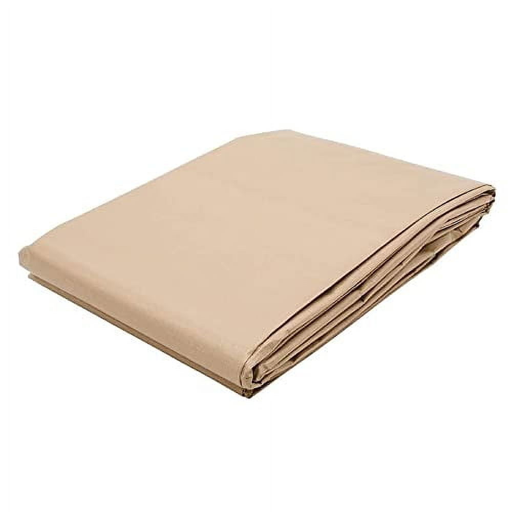 Tarps Now Waterproof Poly Tarps, 12 Mil Tarp Cover with Grommets- Tan ...