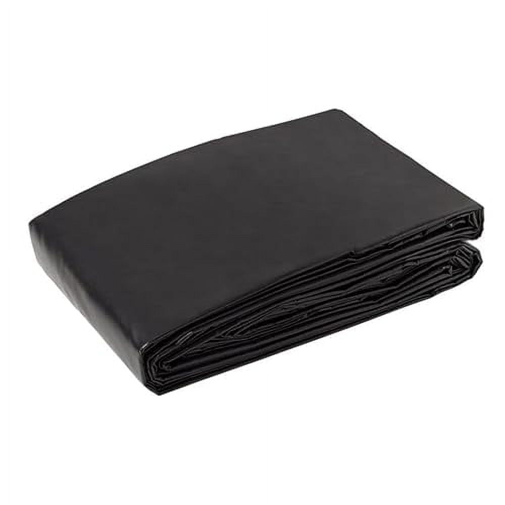 Tarps Now Waterproof Vinyl Tarp - 6’ x 8’ Heavy Duty Tarps Cover (Black ...