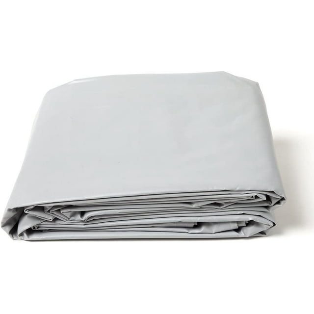 Tarps Now Waterproof Vinyl Tarp - 8’ x 20’ Heavy Duty Tarps Cover (Gray ...