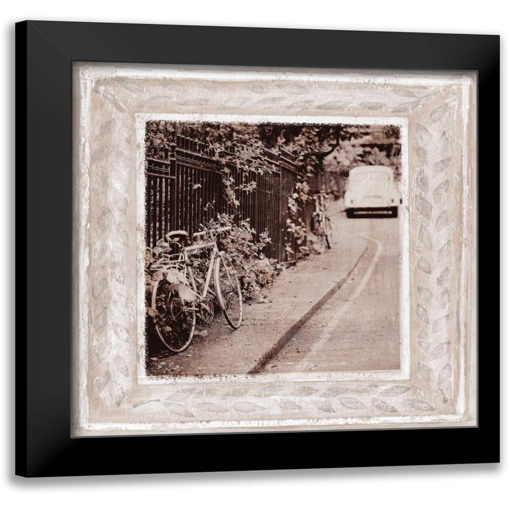 Tarras, Teo 20x20 Black Modern Framed Museum Art Print Titled - Bicycle - Walmart.com