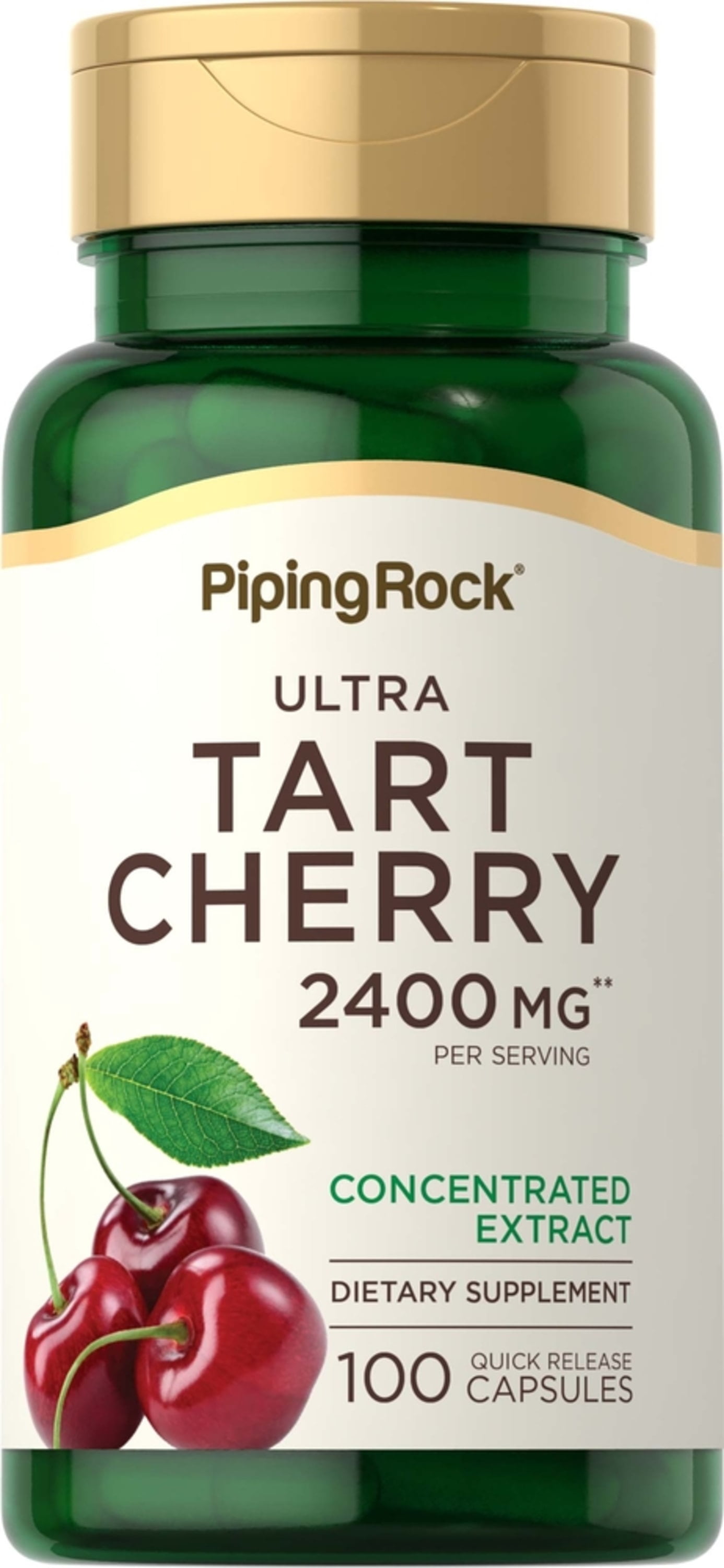 Piping Rock Tart Cherry Extract Capsules, 1200 mg, 100 Count ...