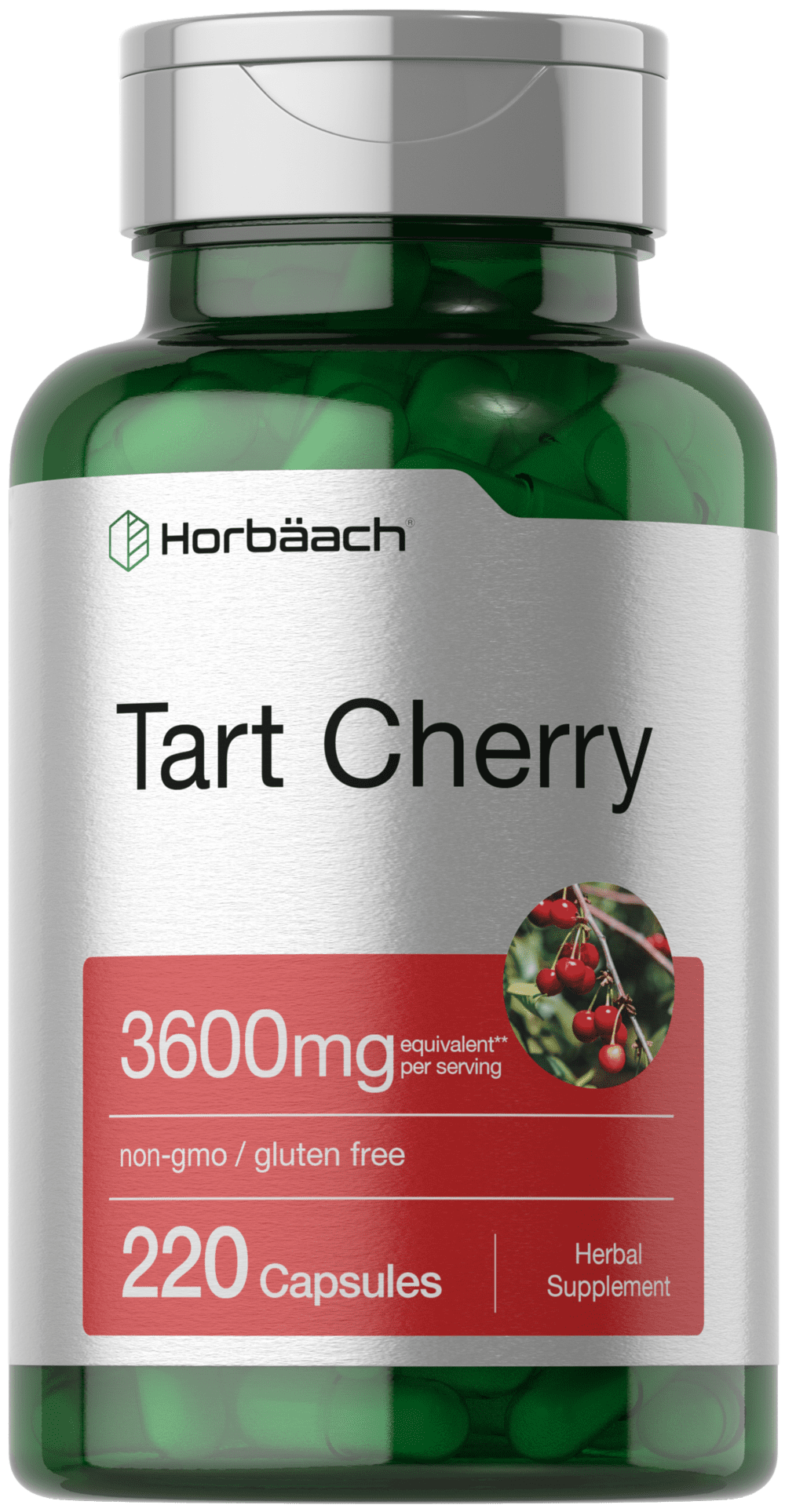 Tart Cherry Extract Capsules | 3600mg | 220 Pills | Non-GMO, Gluten ...