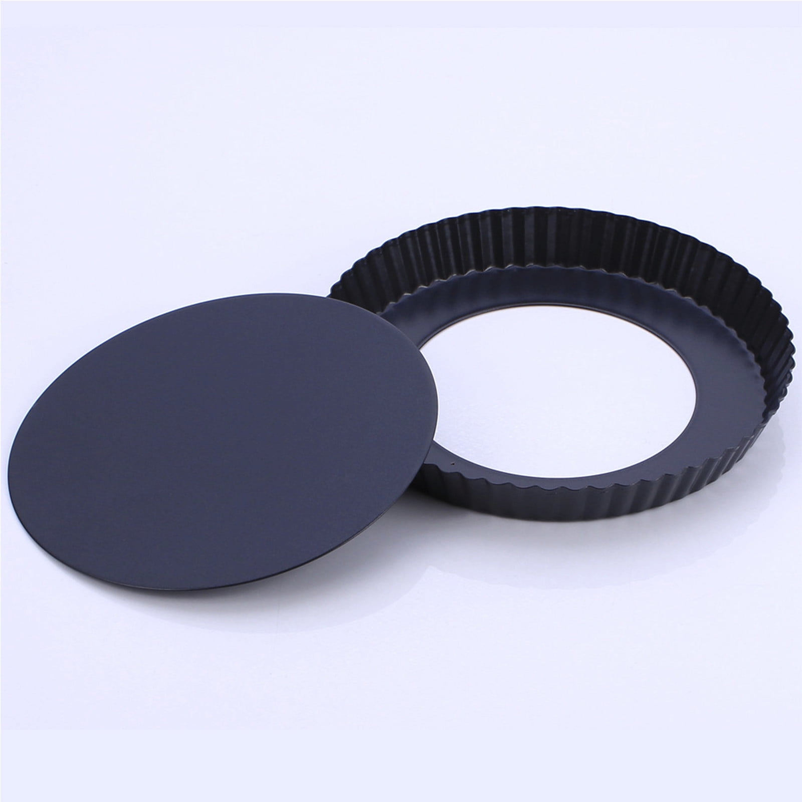Tart Pan Removable Bottom - 8 Inch Non-Stick Carbon Steel Pie Pan for ...