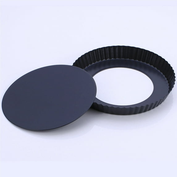 Tart Pan Removable Bottom - 8 Inch Non-Stick Carbon Steel Pie Pan for ...