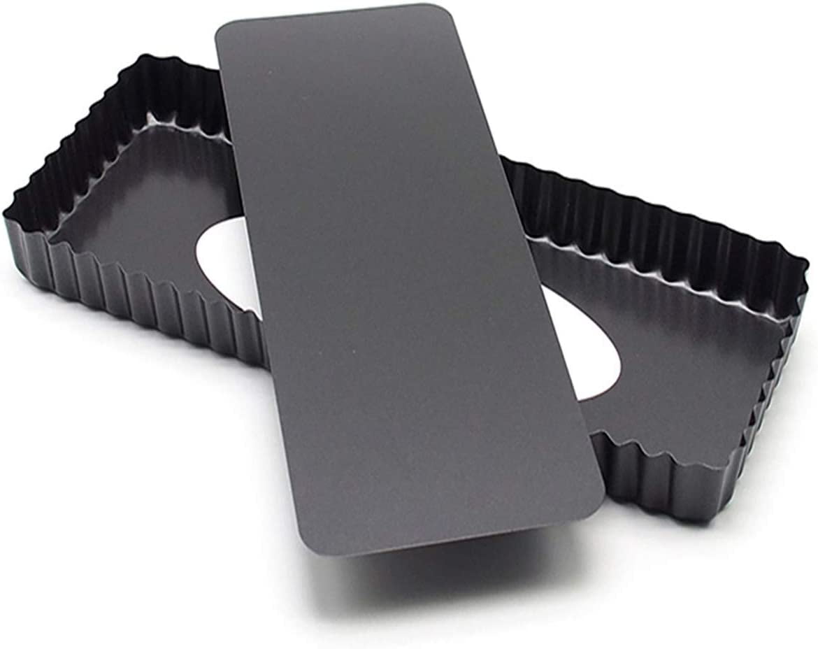 Tart Pie Pan 14-Inch with Removable Loose Bottom Large Non-Stick Carbon ...
