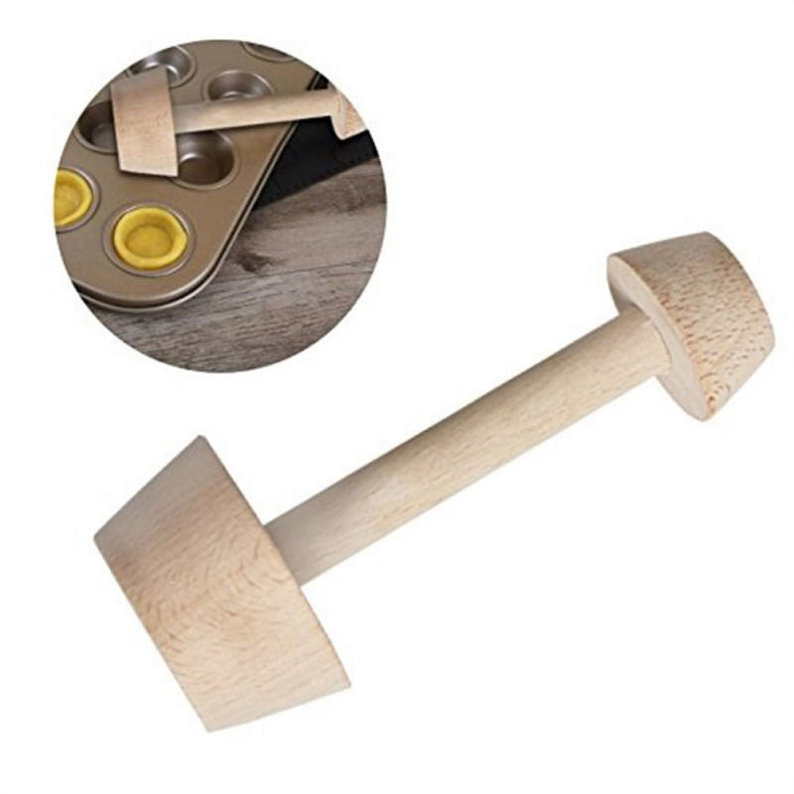 Tart Tamper, Mini Pan Wood Wooden Pastry Tamper, Perfect for Making ...