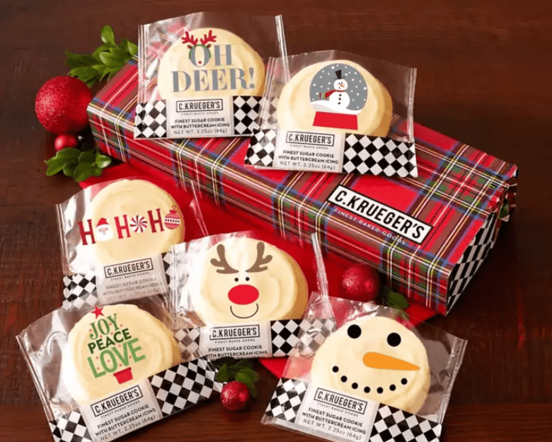 Tartan Plaid Half Dozen Sampler - Iced Cookies - Walmart.com
