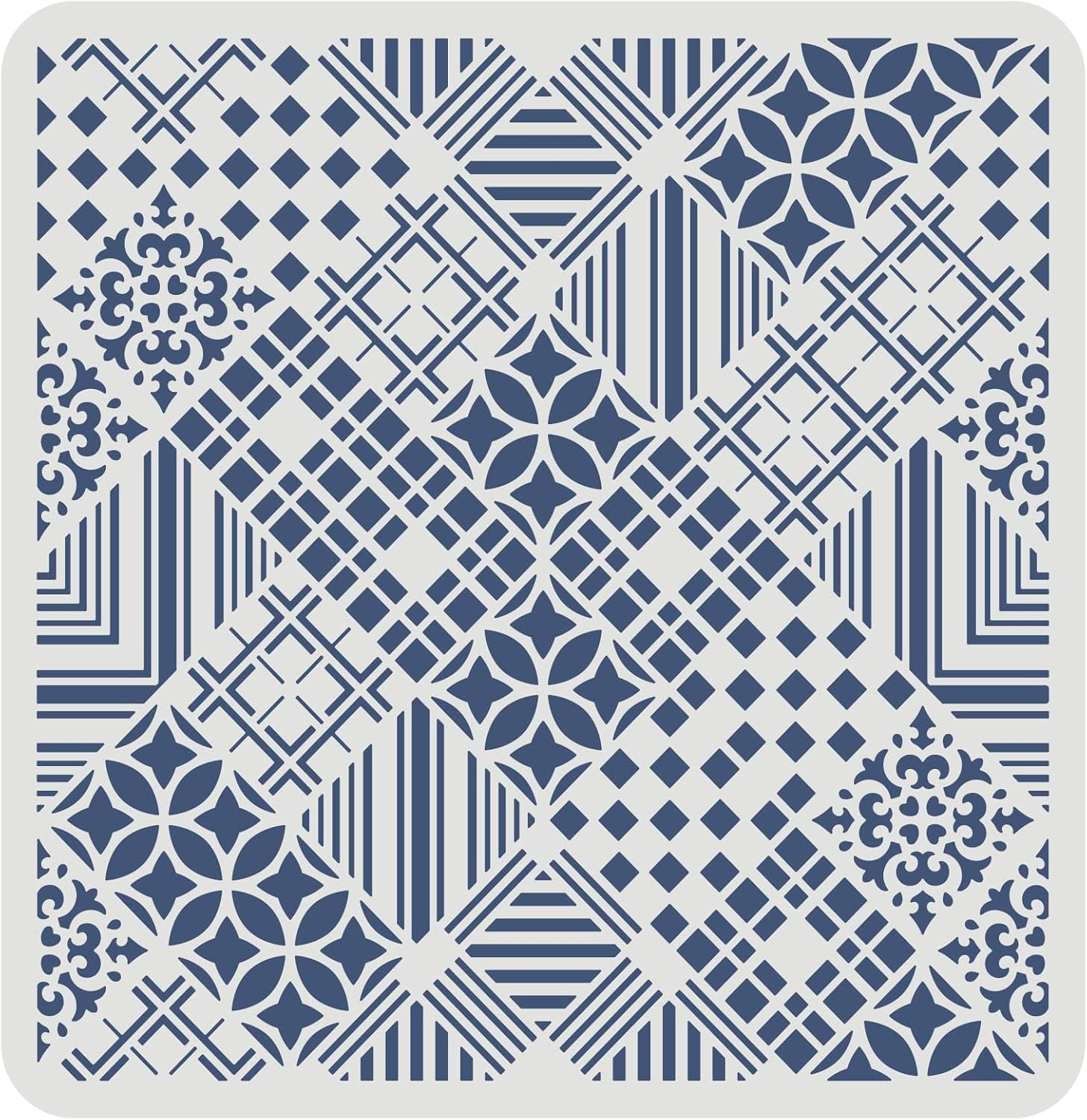 Tartan Plaid Stencil 11.8x11.8 inch Large Craft Stencils Buffalo Plaid ...