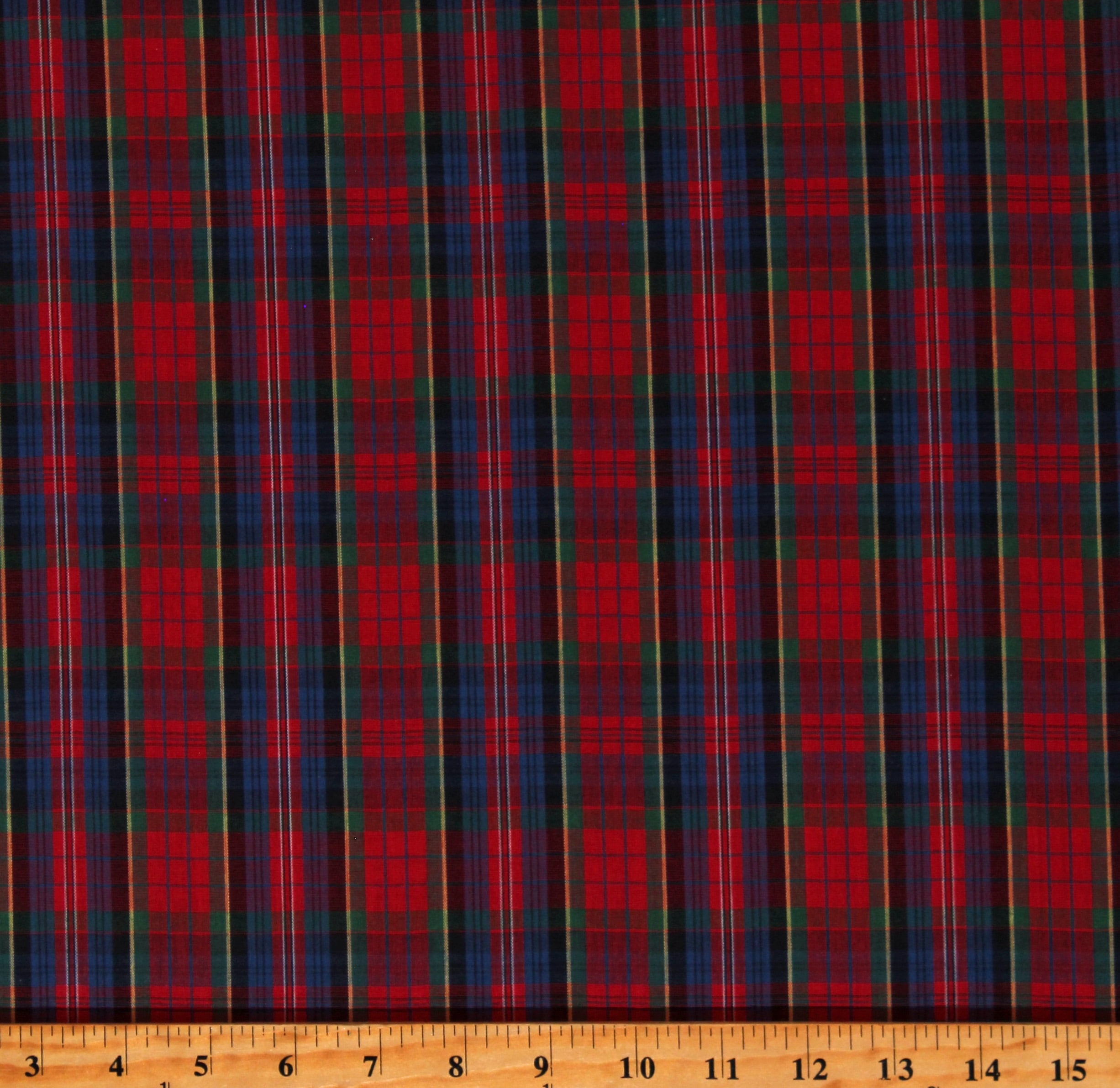 Tartan Plaids Mcallen Polyester Cotton Red Blue Green Black Yellow ...