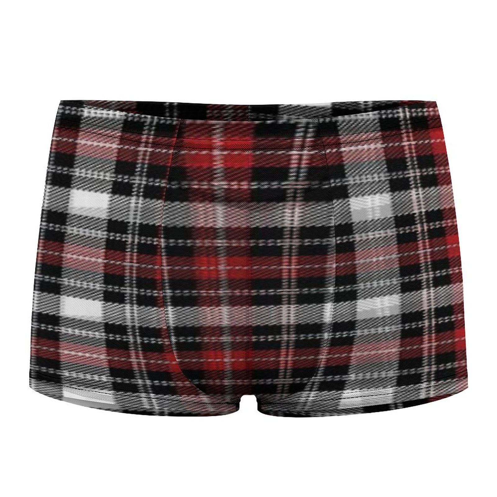 Tartan Texture Classic Men's Mesh Boxer Briefs Cooling Breathable ...