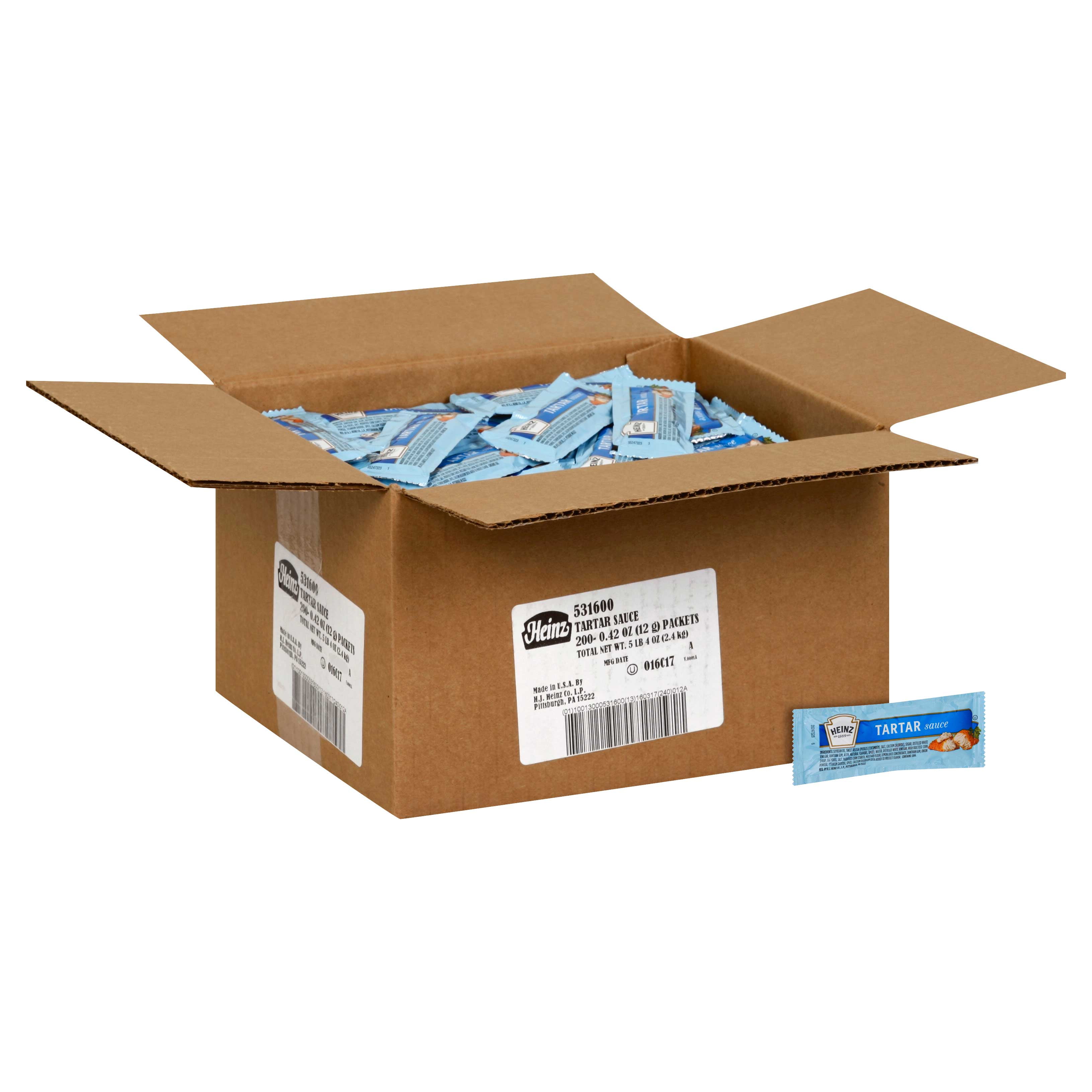 Tartar Sauce Single Serve 200 Case 12 Gram - Walmart.com