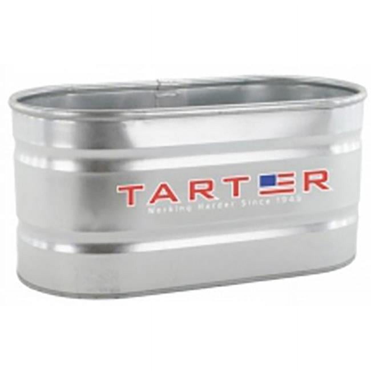 Tarter Gate 2 x 2 x 3 ft. 70 gal Oval Heavy Duty Galvanized Stock Water ...