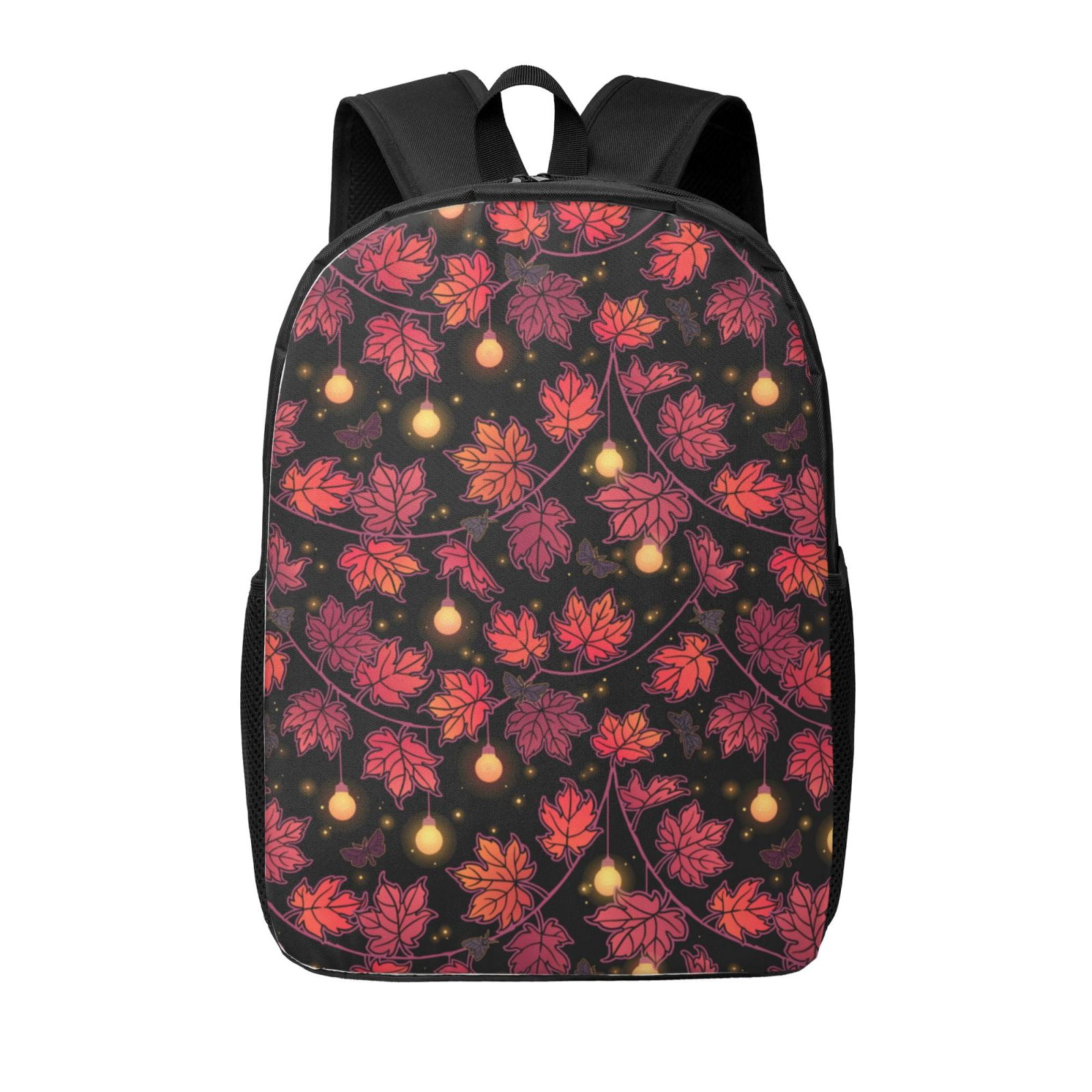 Tarvel Laptop Backpack for Women Men Beautiful Maple Leaf Lantern 17 ...
