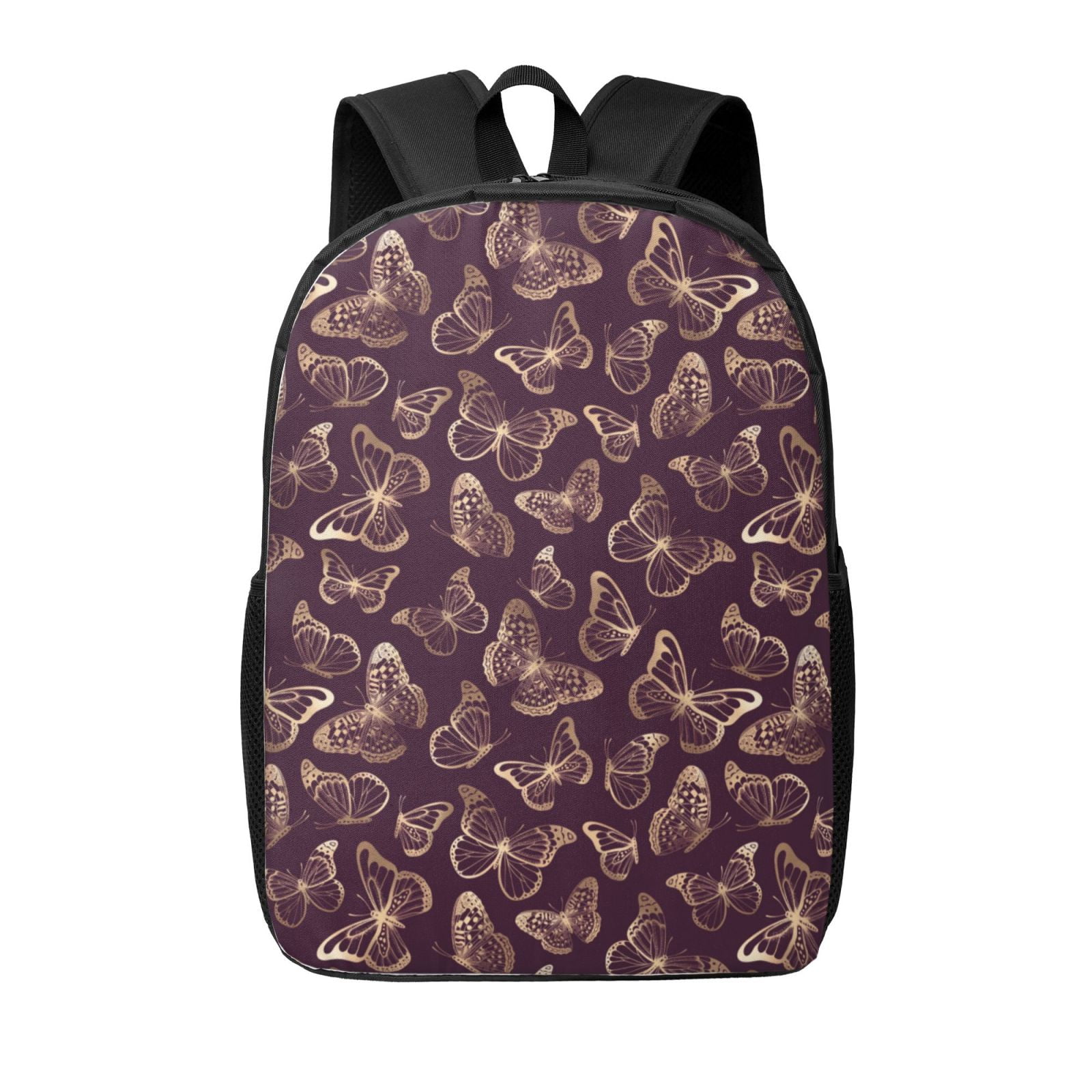 Tarvel Laptop Backpack for Women Men Beautiful Purple Butterflies 17 ...