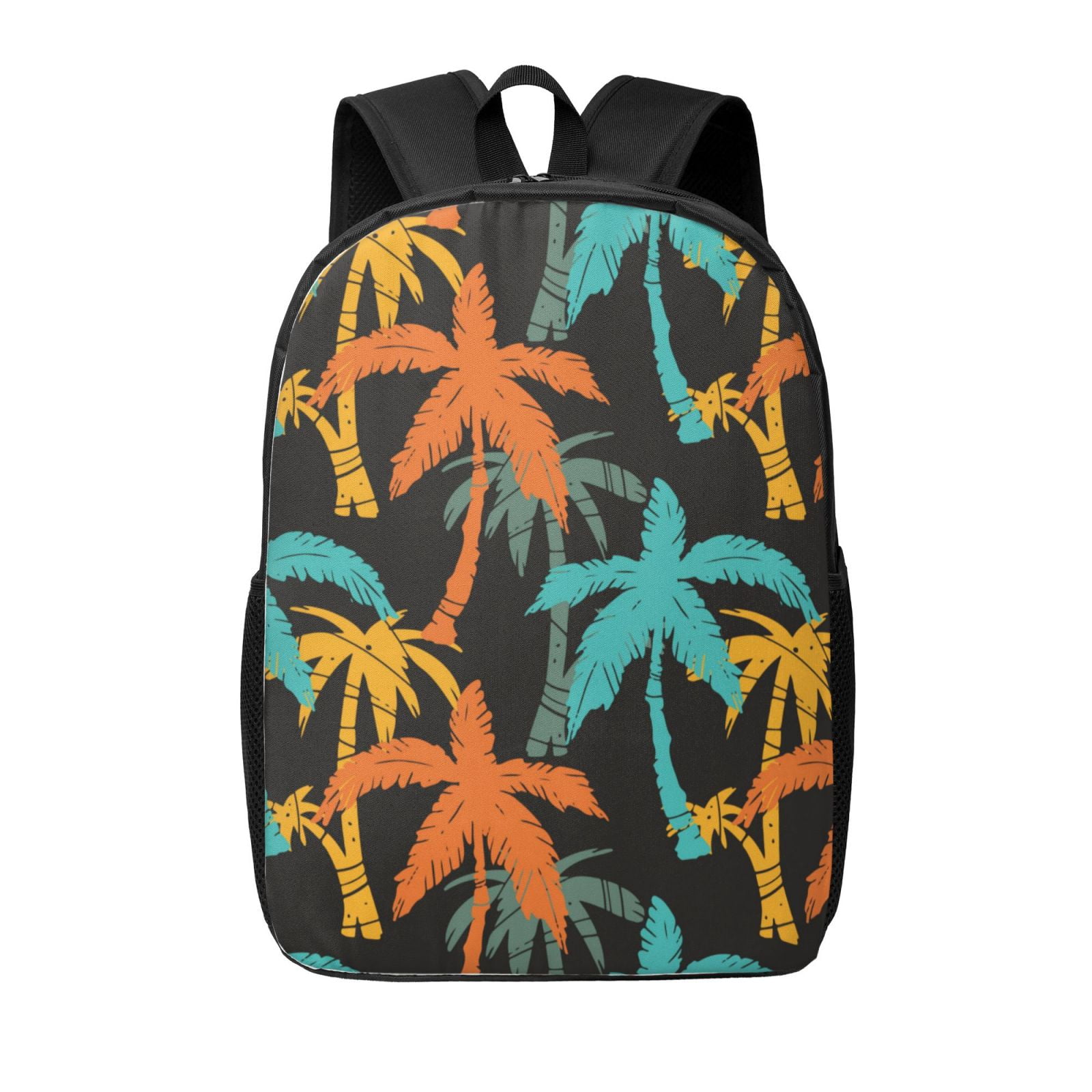 Tarvel Laptop Backpack for Women Men Blue Palm Trees 17 Inch Backpack ...