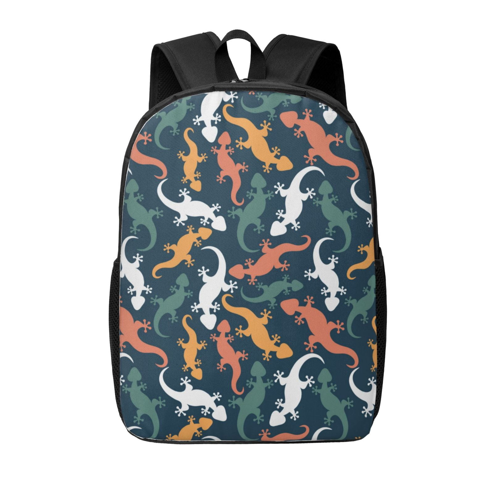 Tarvel Laptop Backpack for Women Men Cartoon Lizard Gecko Multicolor 17 ...