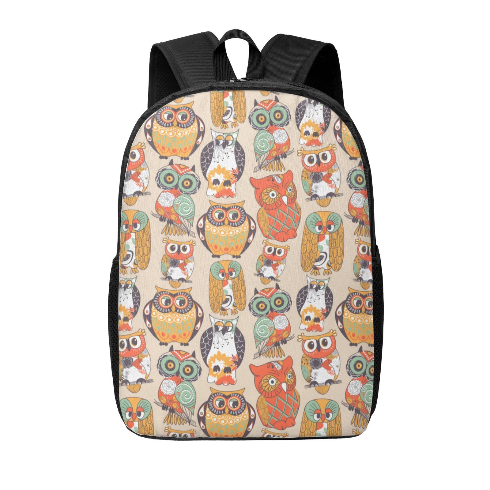Tarvel Laptop Backpack for Women Men Colorful Owls 17 Inch Backpack for School, Computer ...