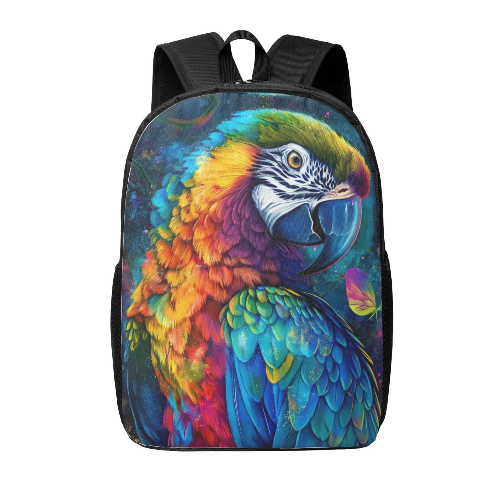 Tarvel Laptop Backpack for Women Men Colorful Parrot Jungle Dream 17 ...