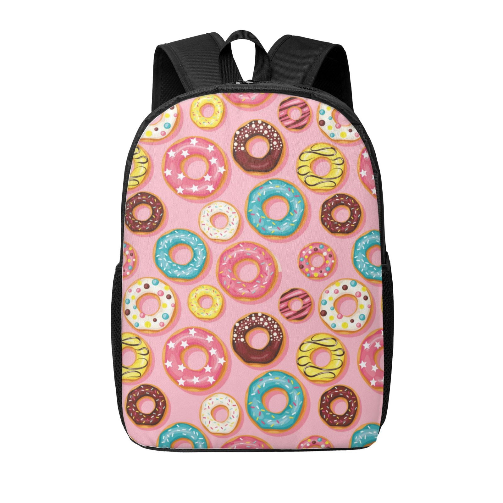 Tarvel Laptop Backpack for Women Men Colourful Donut Print Pink 17 Inch ...