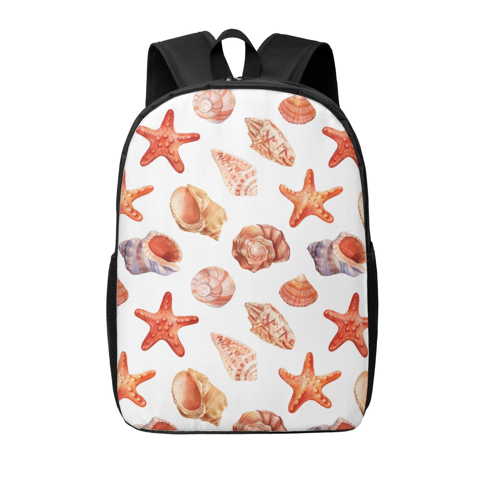 Tarvel Laptop Backpack for Women Men Conch Starfish Shells 17 Inch ...