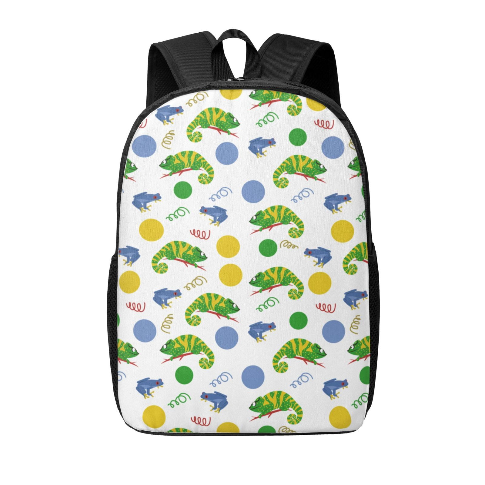 Tarvel Laptop Backpack for Women Men Cute Chameleon Lizard Frog 17 Inch ...