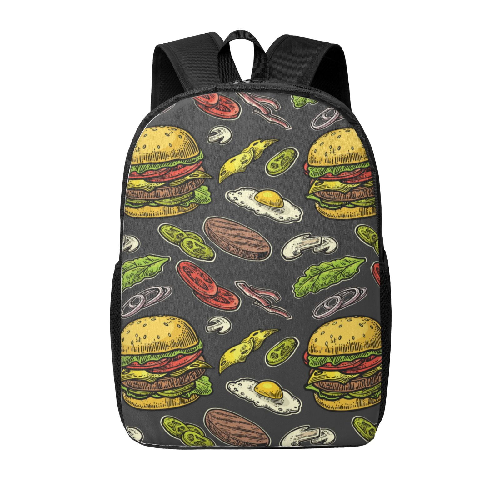 Tarvel Laptop Backpack for Women Men Cute Hamburger Beef Vegetables 17 ...
