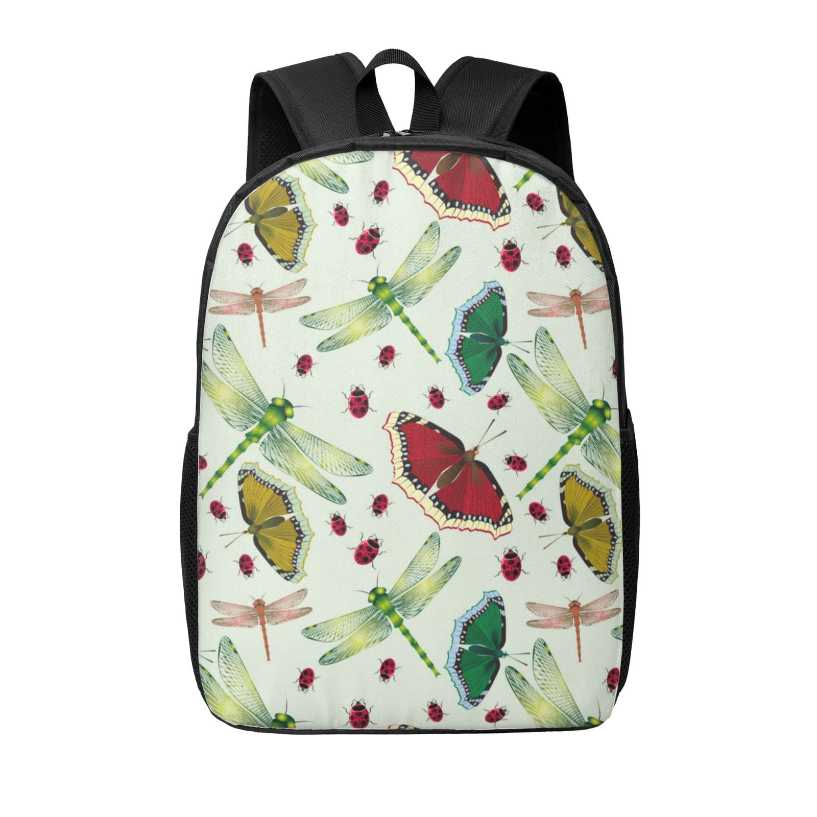 Tarvel Laptop Backpack for Women Men Dragonfly Ladybird Butterfly 17 ...