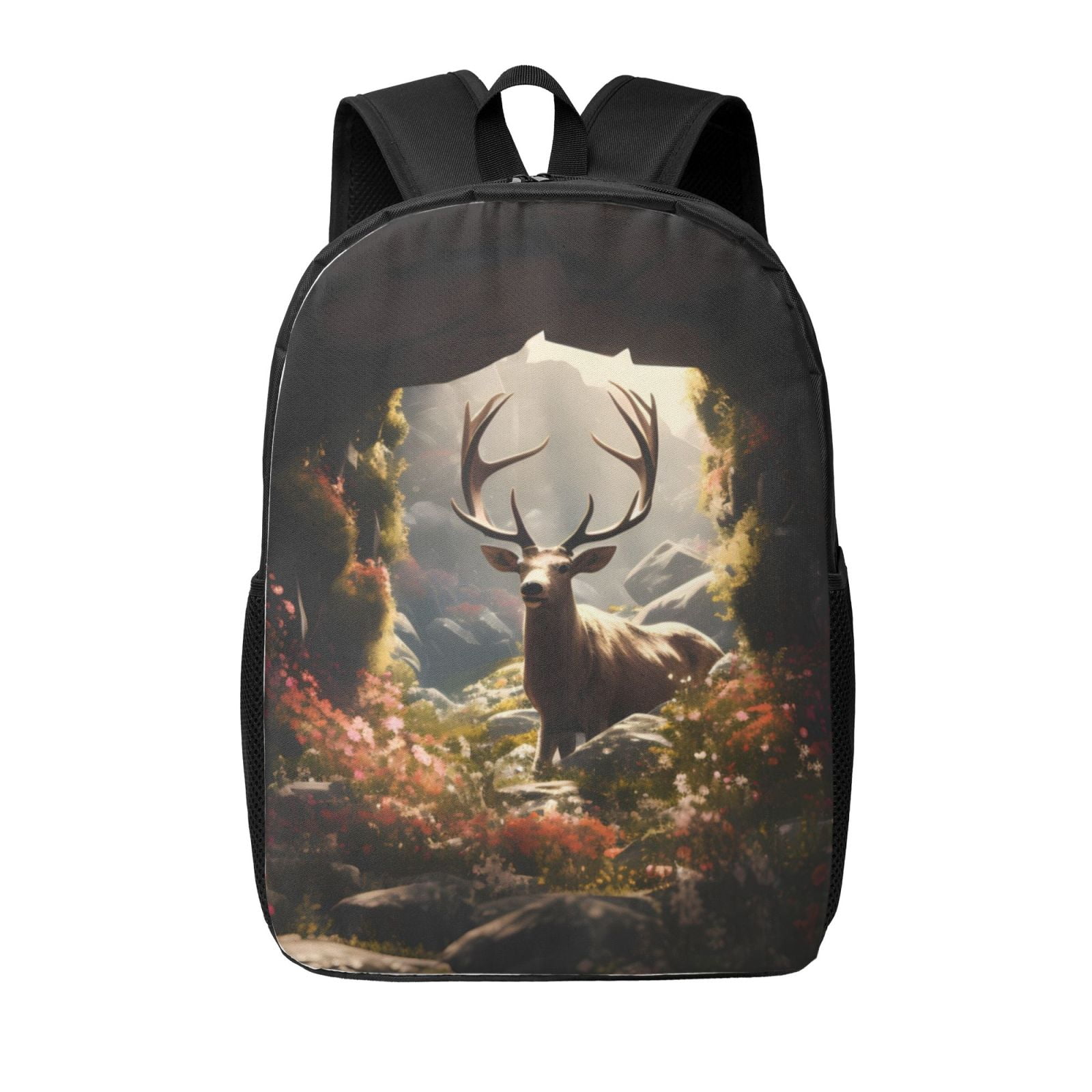 Tarvel Laptop Backpack for Women Men Enchanted Deer In Cave 17 Inch ...