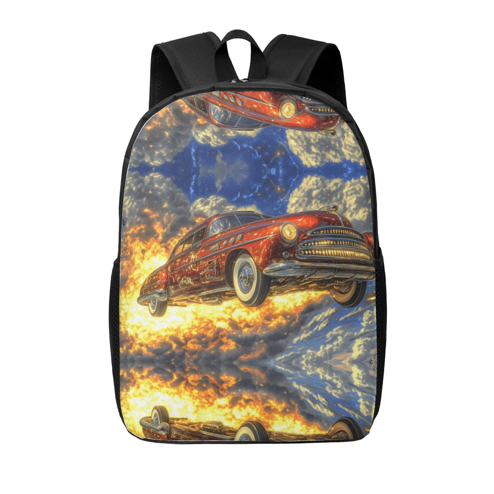 Tarvel Laptop Backpack for Women Men Exploding Vintage Car 17 Inch ...