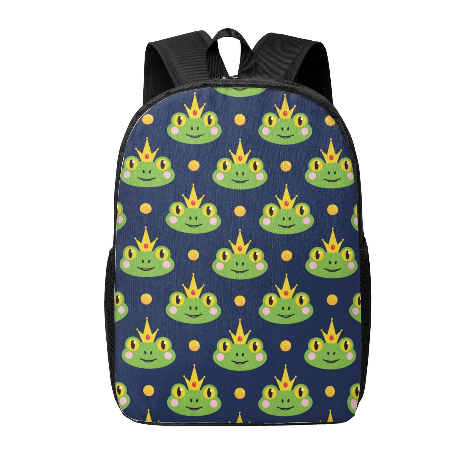 Tarvel Laptop Backpack for Women Men Frog prince crowns navyblue 17 ...