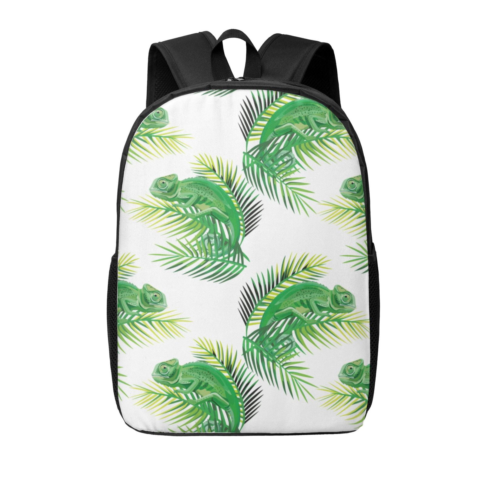 Tarvel Laptop Backpack for Women Men Funny Cute Chameleon Green 17 Inch ...