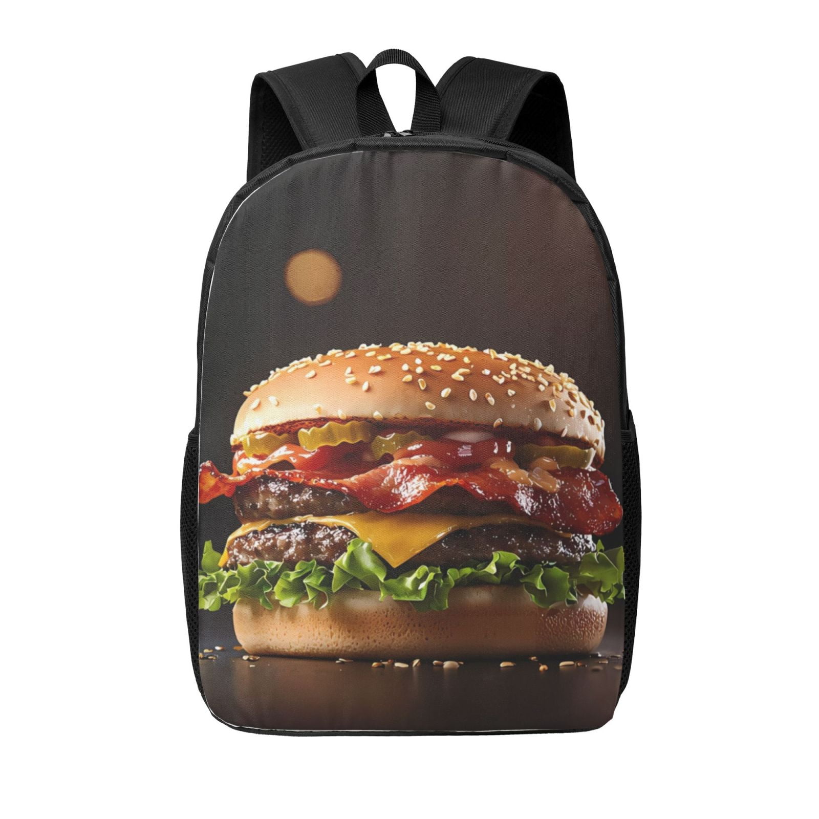Tarvel Laptop Backpack for Women Men Gourmet Bacon Cheeseburger 17 Inch ...