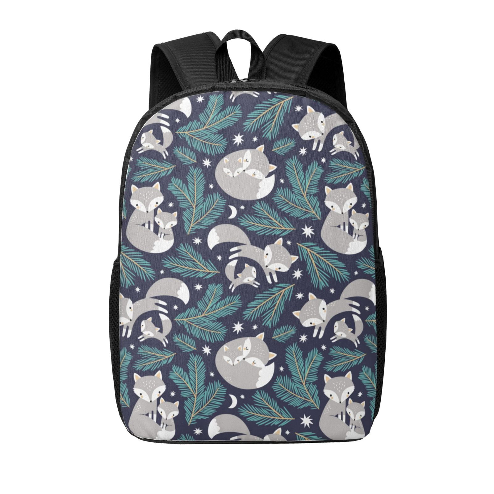 Tarvel Laptop Backpack for Women Men Gray Fox Green Leaf 17 Inch ...