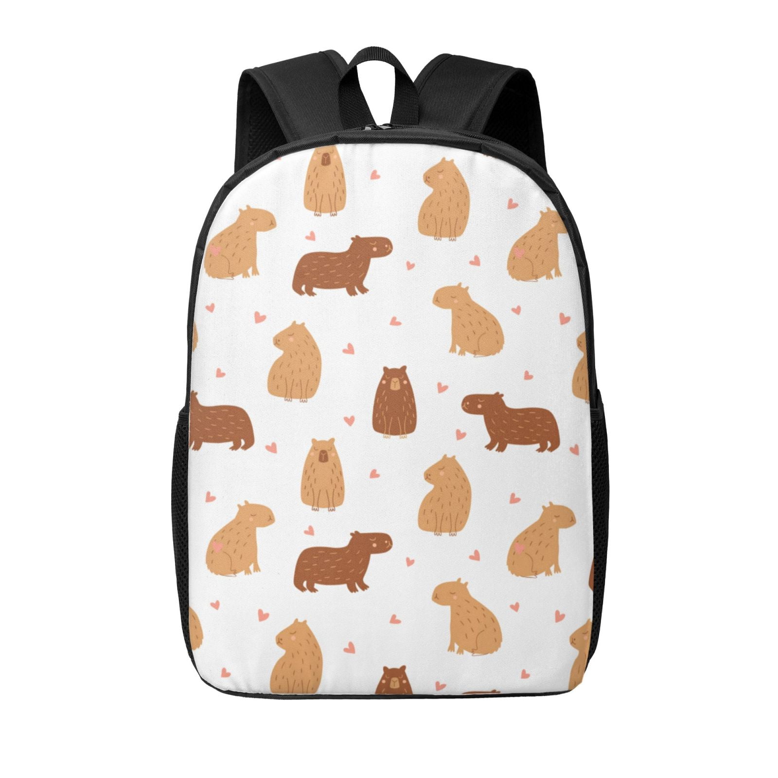 Tarvel Laptop Backpack for Women Men Heart Capybara White 17 Inch ...