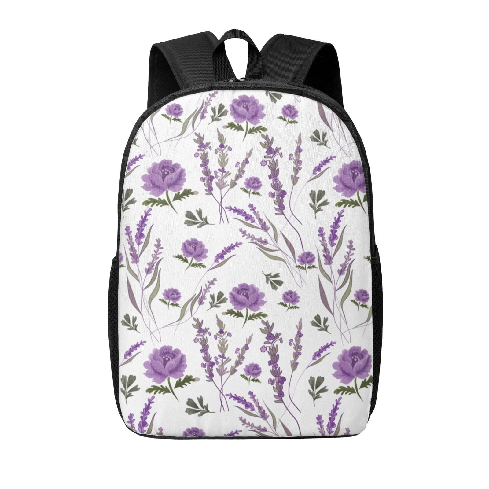 Tarvel Laptop Backpack for Women Men Lavender Flowers Fujiman 17 Inch ...