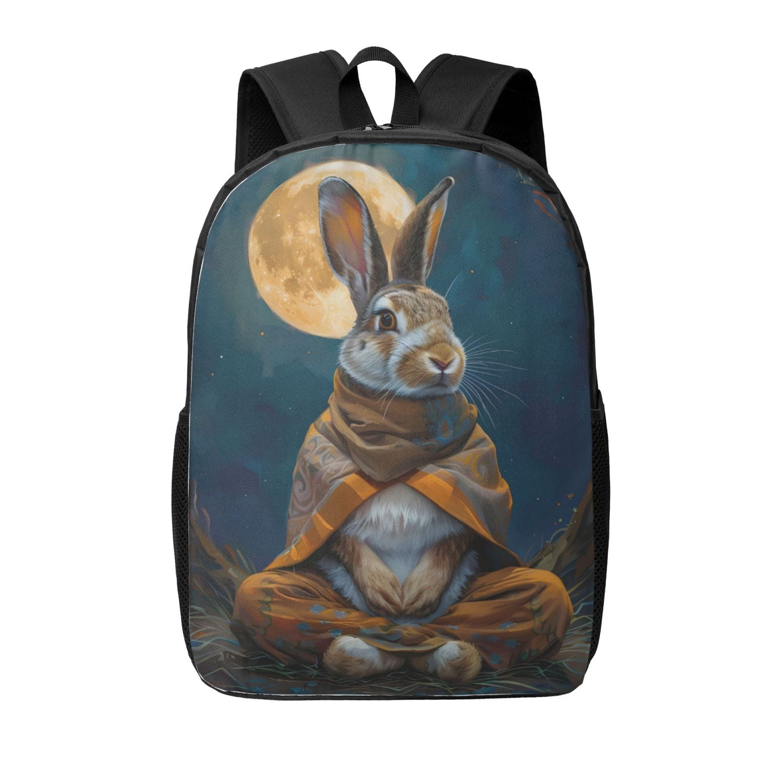 Tarvel Laptop Backpack for Women Men Moon Night Sky Cute Rabbit 17 Inch ...