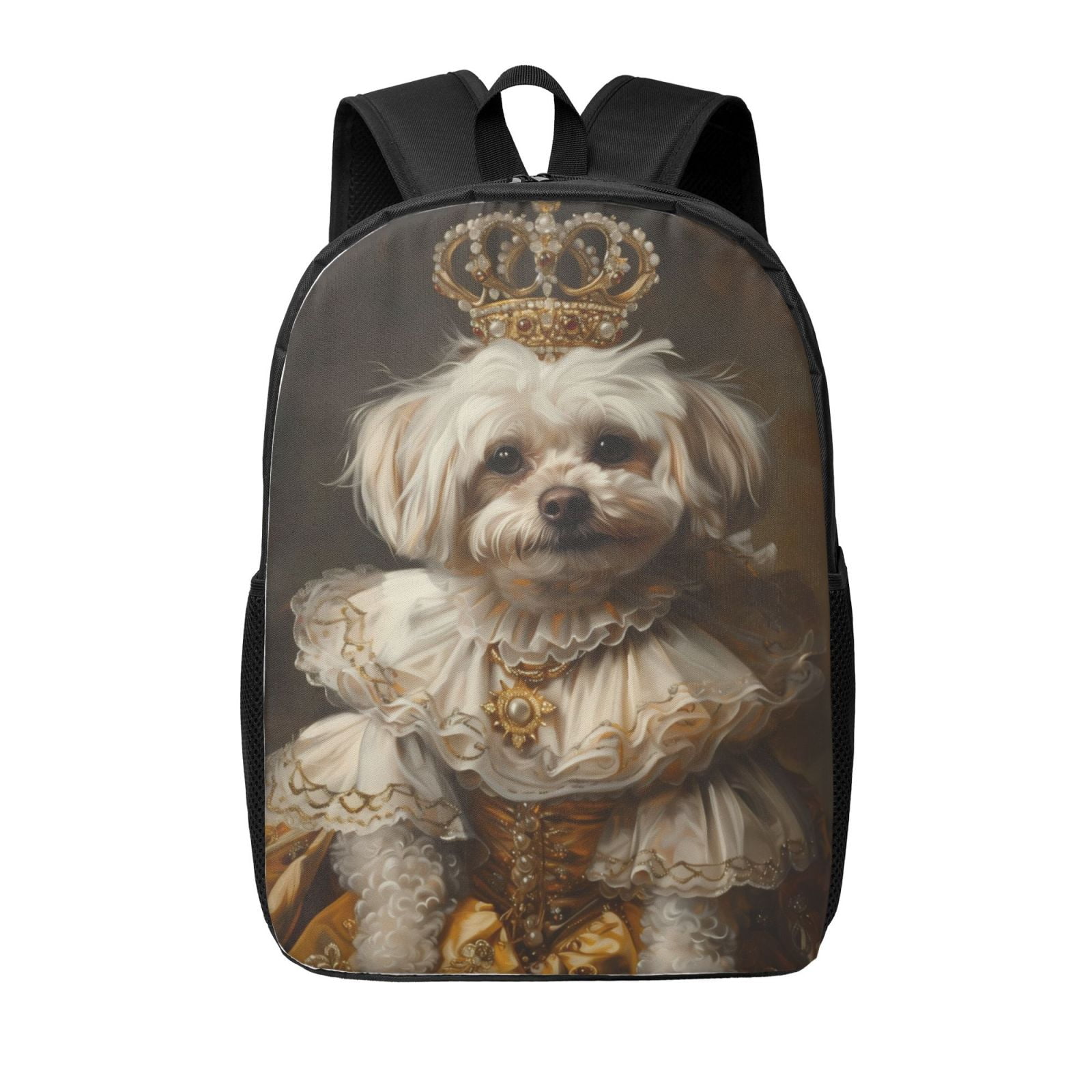Tarvel Laptop Backpack for Women Men Regal Dog In Royal Attire 17 Inch ...