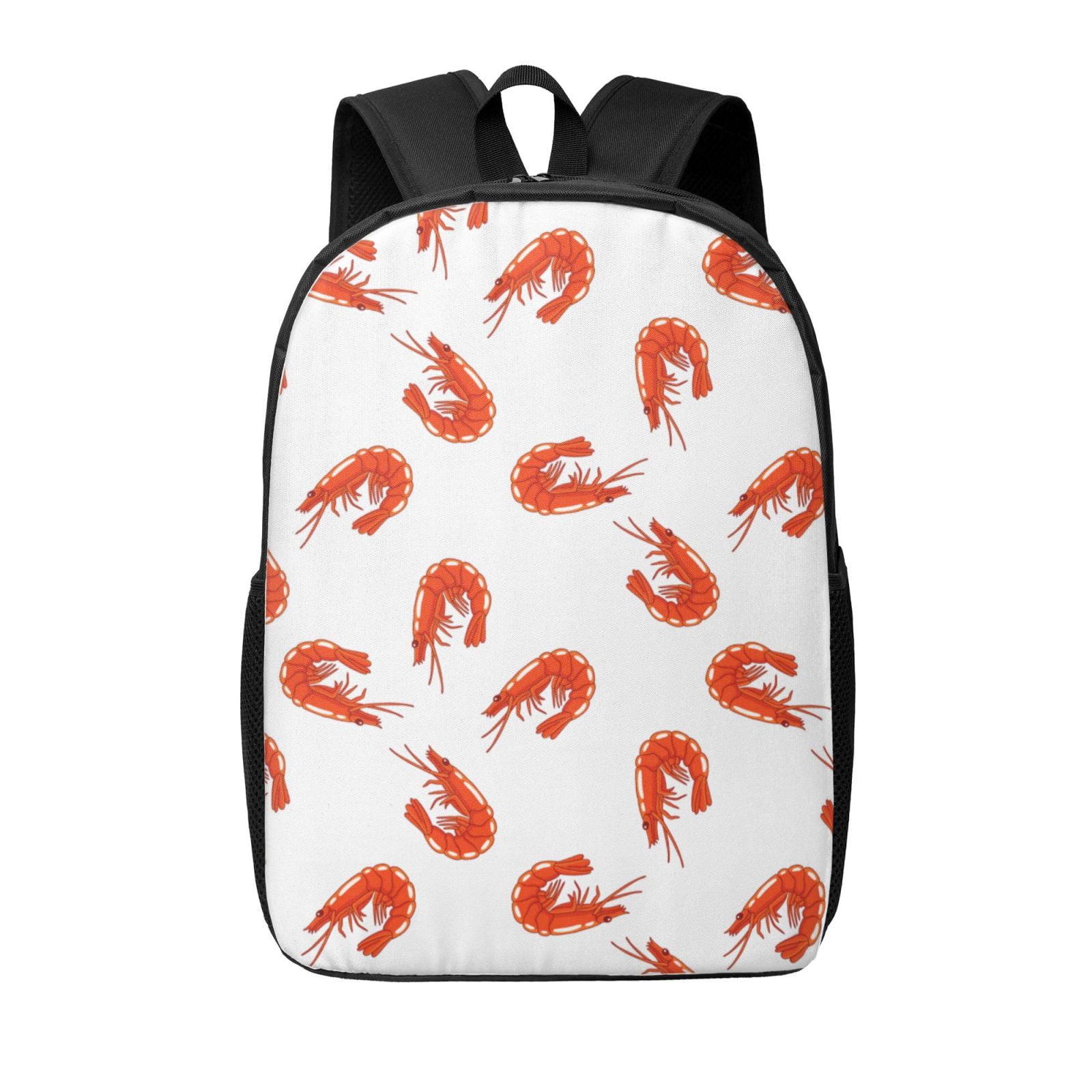 Tarvel Laptop Backpack for Women Men Simple Red & White Lobster Print ...