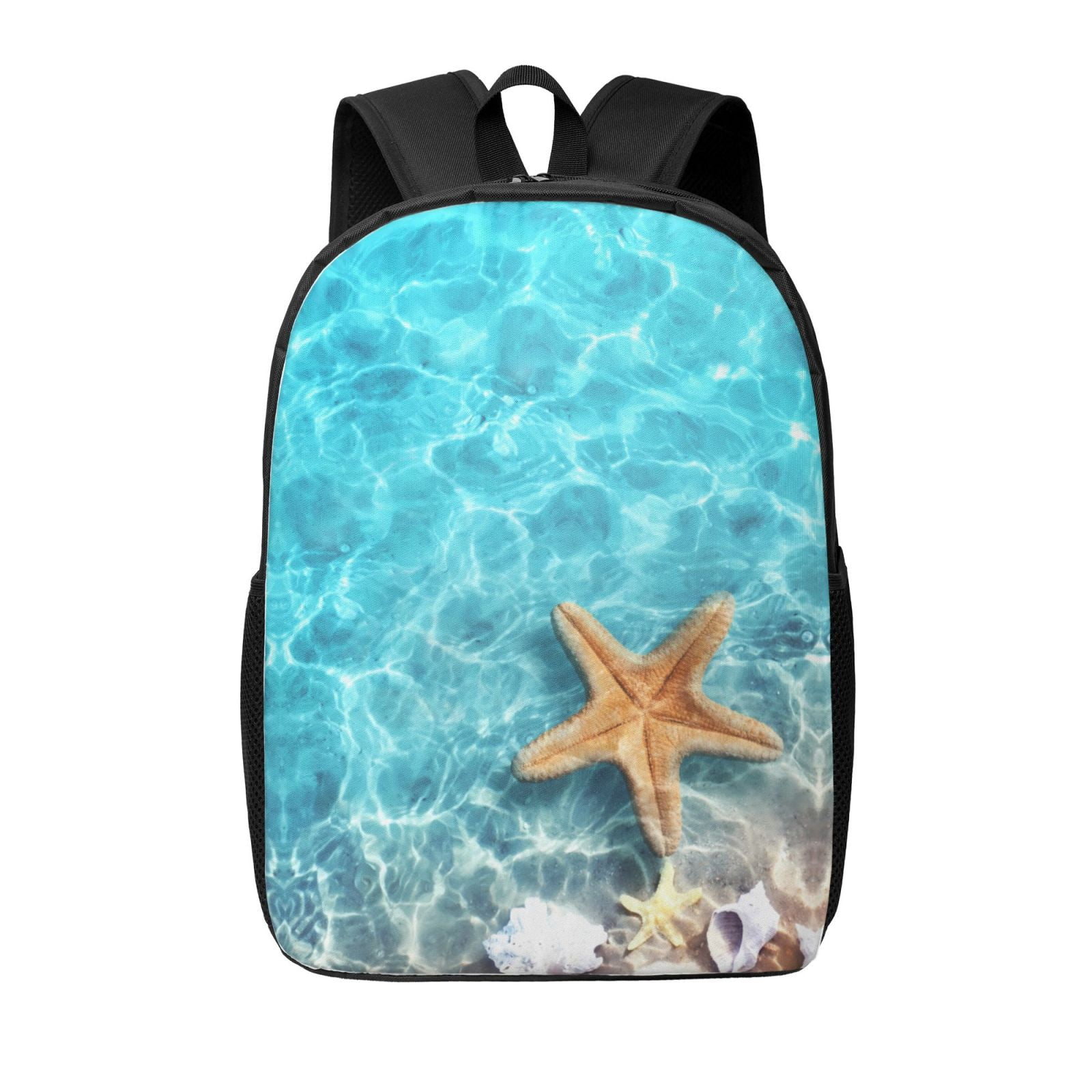 Tarvel Laptop Backpack for Women Men Starfish And Seashell On The Beach ...