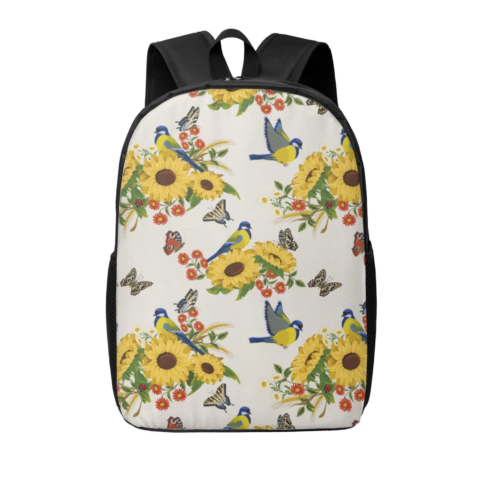Tarvel Laptop Backpack for Women Men Sunflowers Bird Butterfly 17 Inch ...