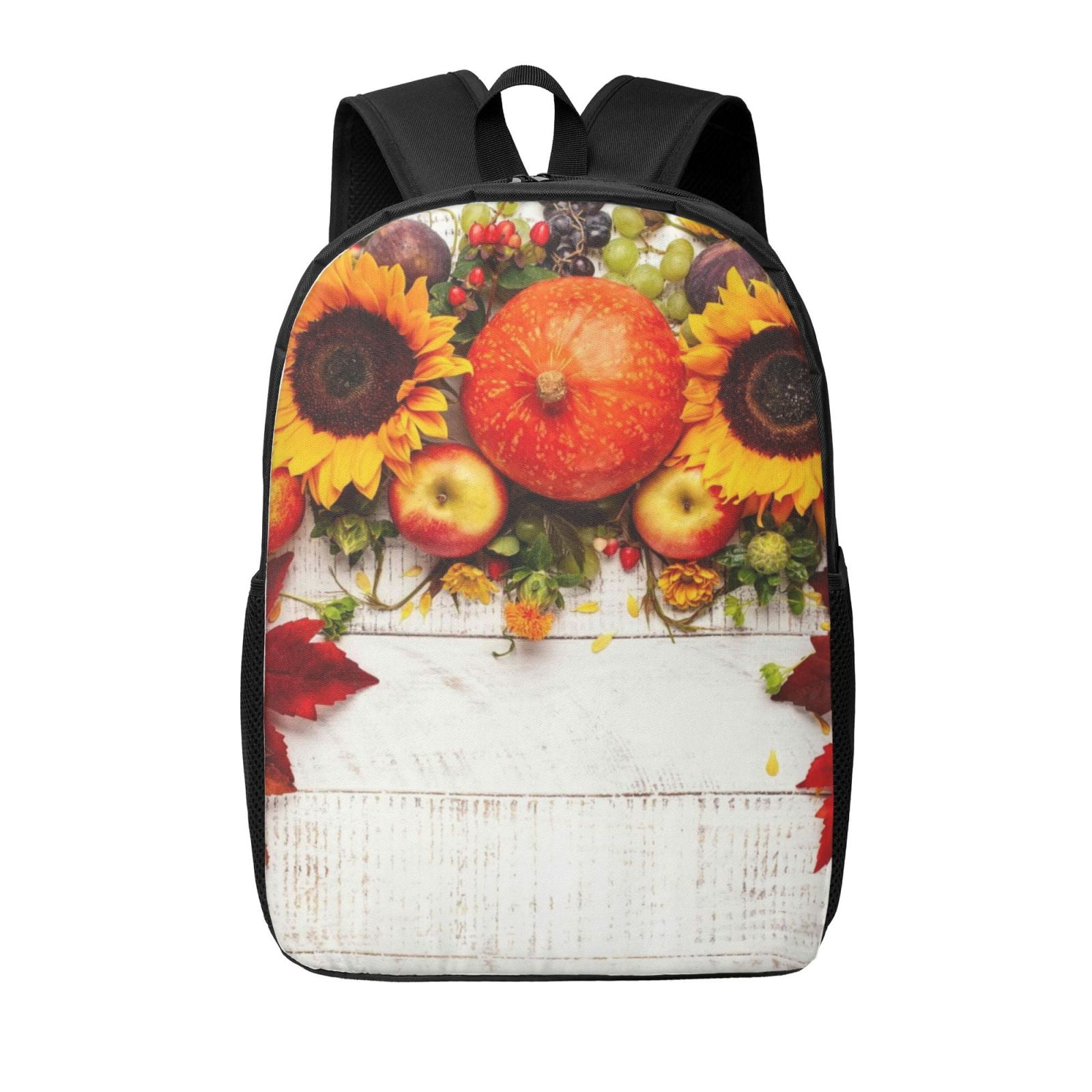 Tarvel Laptop Backpack for Women Men Thanksgiving Autumn Pumpkins 17 ...
