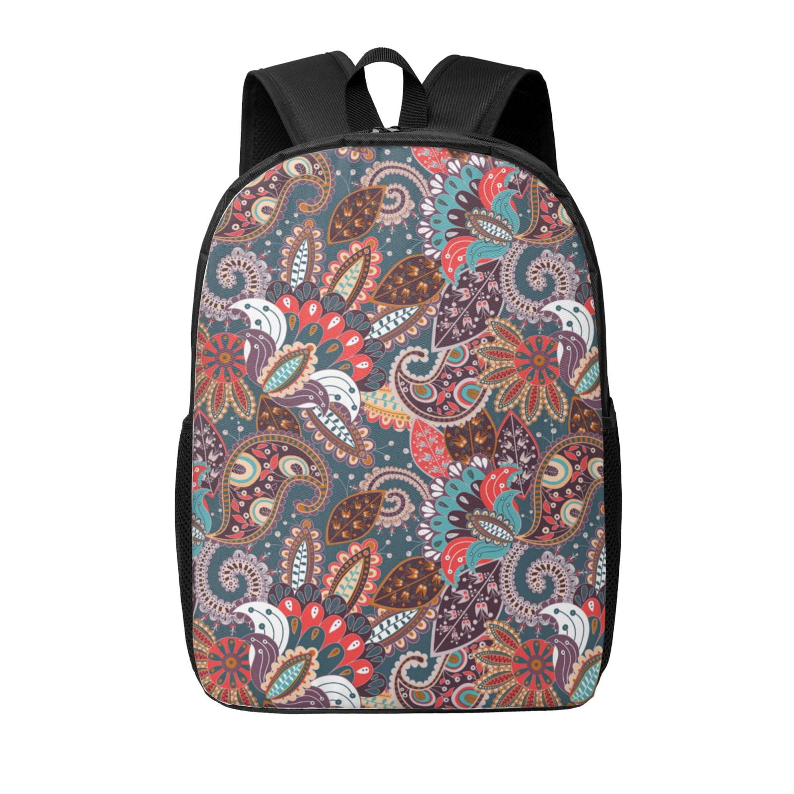 Tarvel Laptop Backpack for Women Men Tribal Paisley 17 Inch Backpack ...