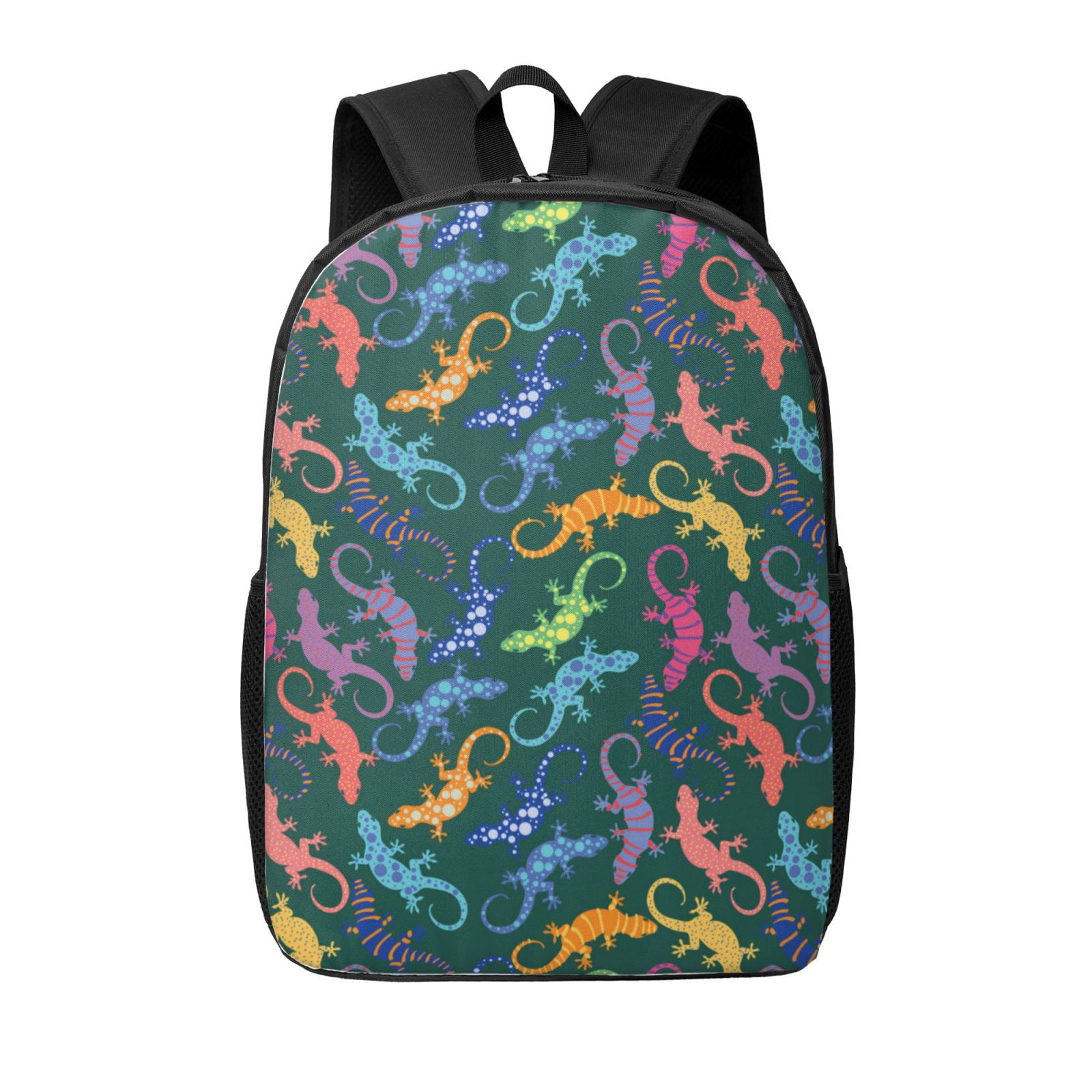 Tarvel Laptop Backpack for Women Men Tropical Lizard Gecko Colorful 17 ...