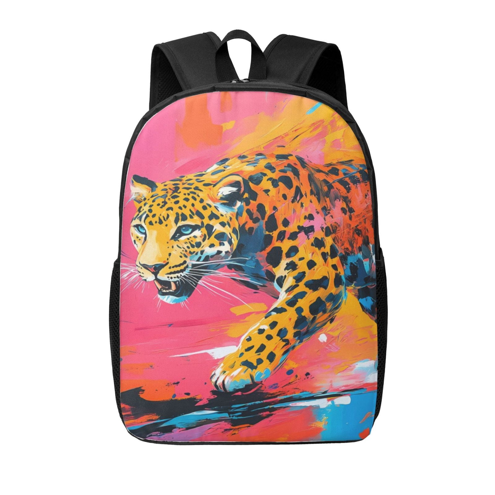 Tarvel Laptop Backpack for Women Men Vibrant Leopard on the Hunt 17 ...