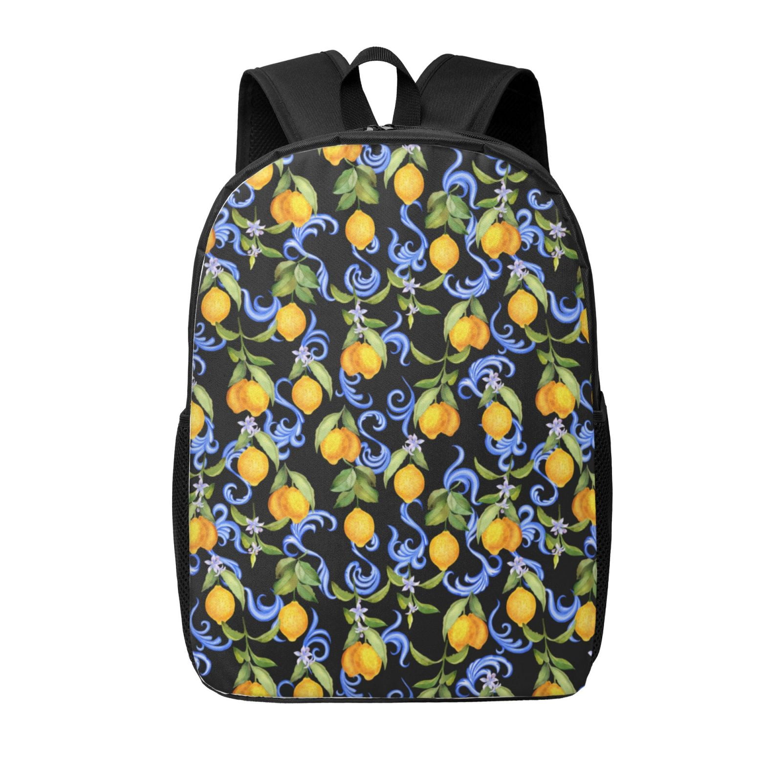 Tarvel Laptop Backpack for Women Men Yellow lemons sicilian style 17 Inch Backpack for School ...