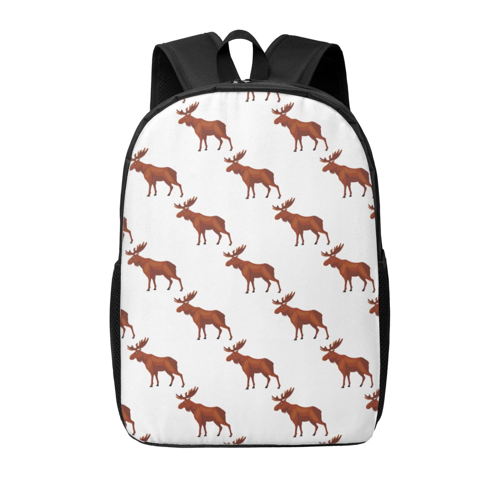 Tarvel Laptop Backpack for Women Men brown Elk Moose cute 17 Inch ...