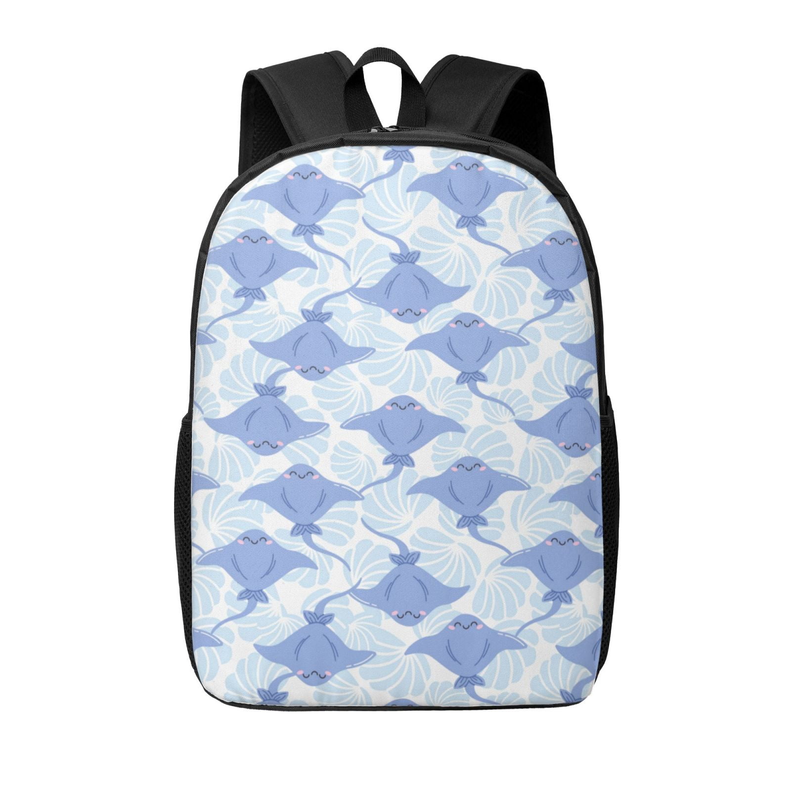 Tarvel Laptop Backpack for Women Men cute stingray blue shells 17 Inch ...