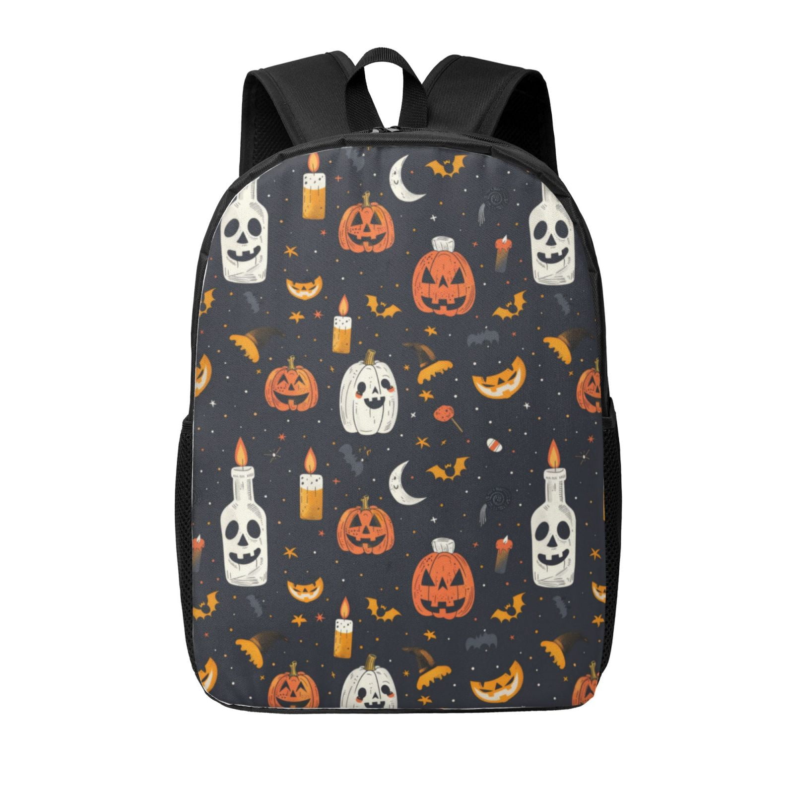 Tarvel Laptop Backpack for Women Men halloween spooky fun pumpkins bats ...