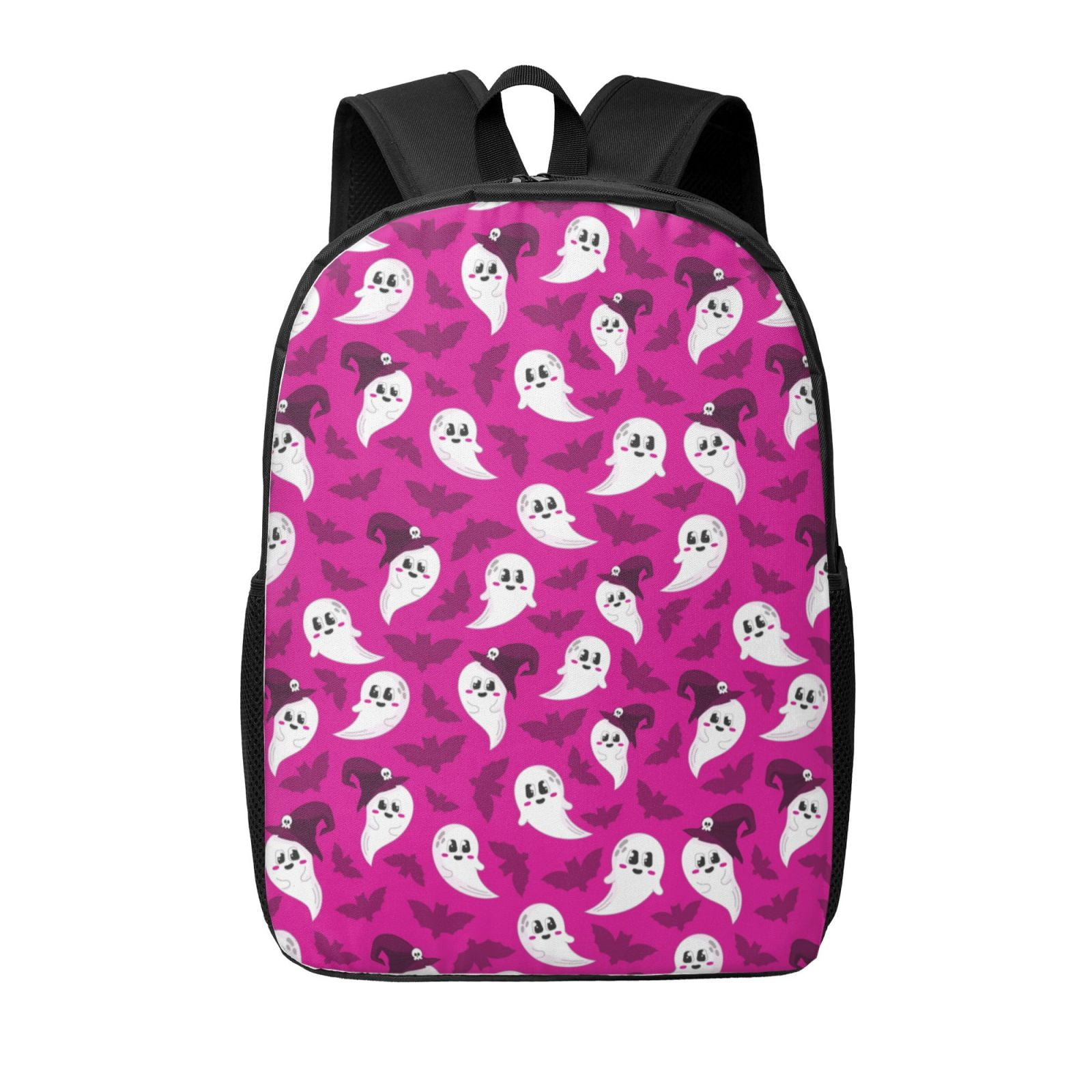 Tarvel Laptop Backpack for Women Men pink background halloween spooky ...