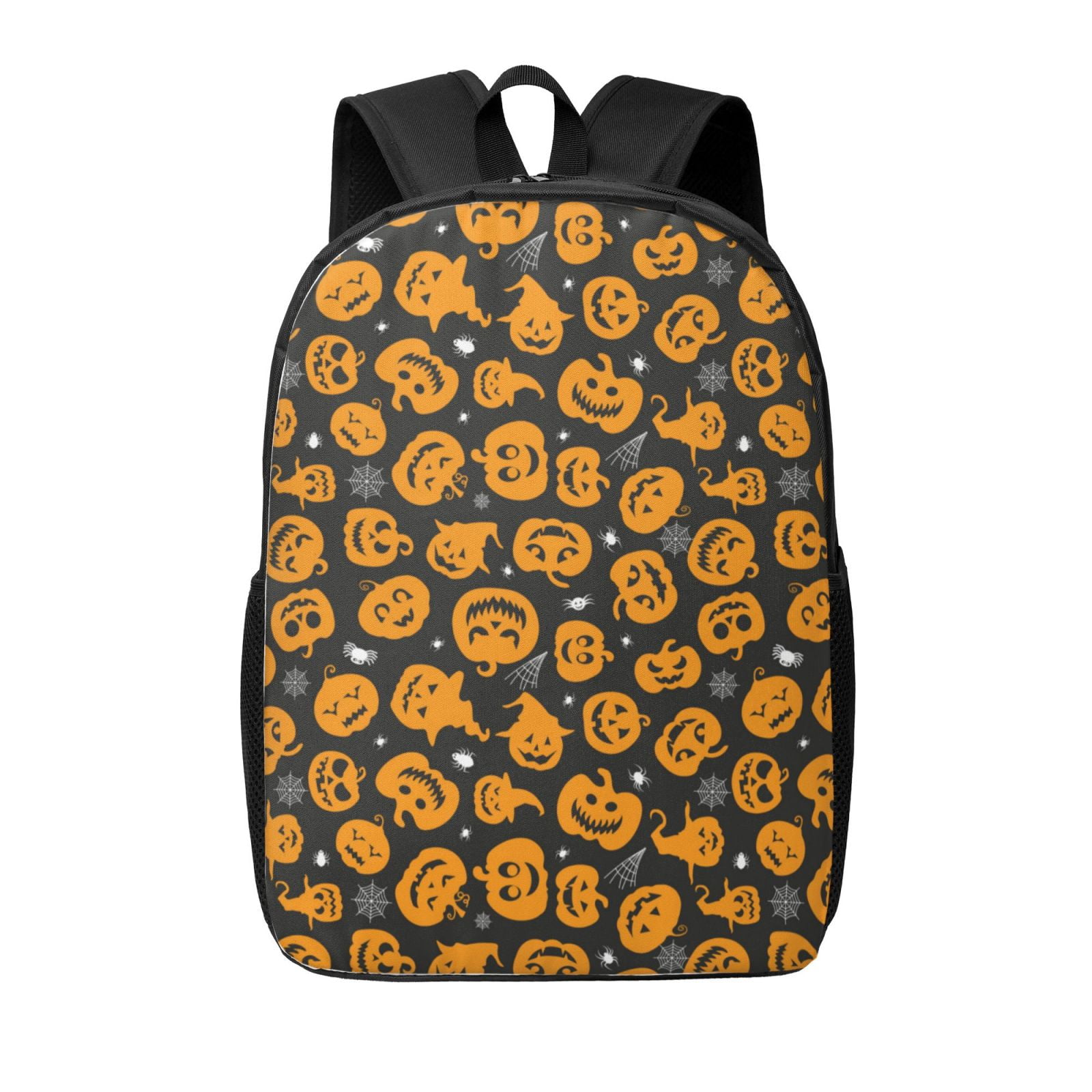 Tarvel Laptop Backpack for Women Men pumpkins halloween spider web 17 ...